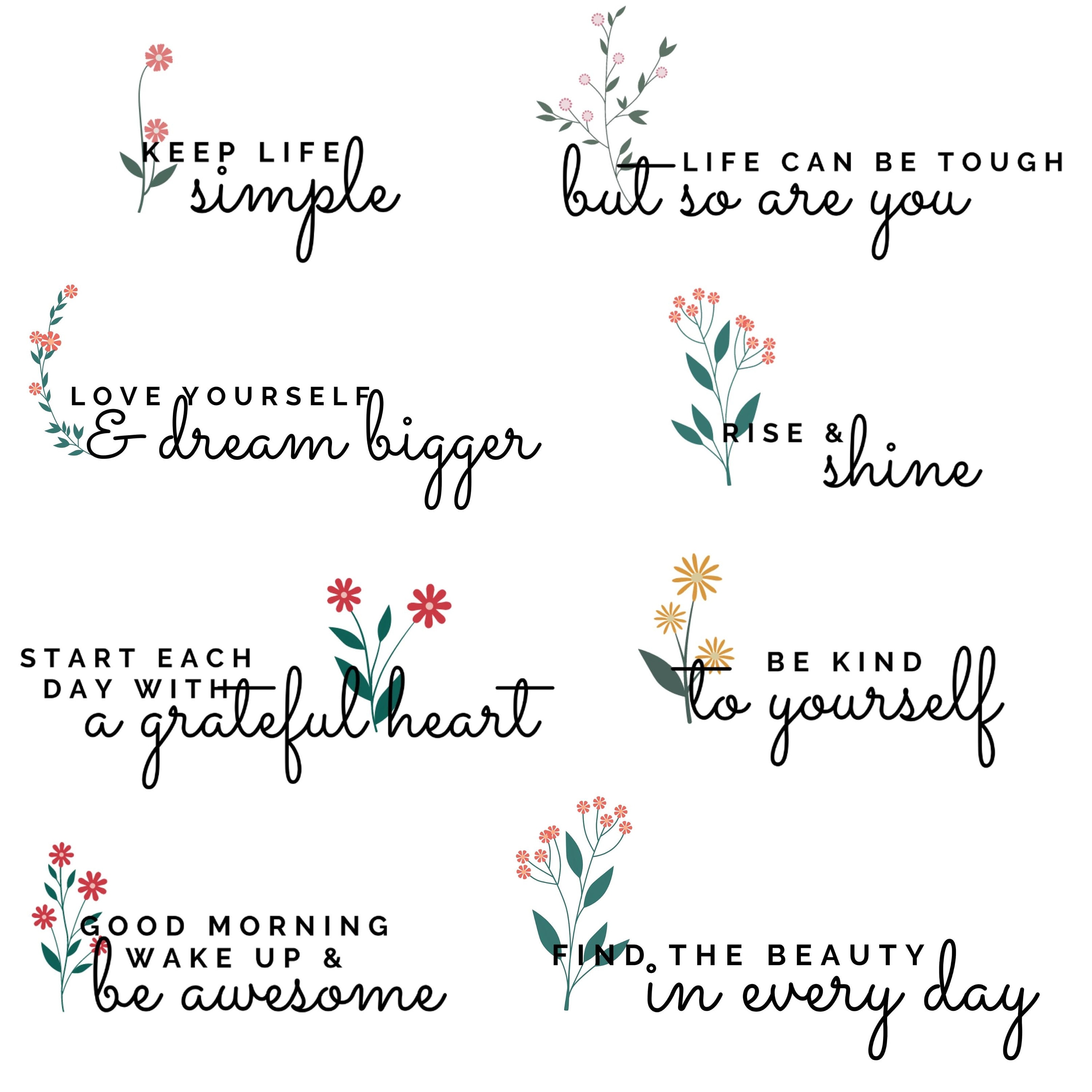 Everyday Quotes, Simple Life Quotes - Digital Stickers for Goodnotes ...