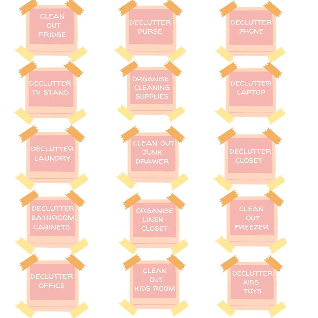 30 Day Declutter Challenge - Digital Stickers for Goodnotes/notability ...