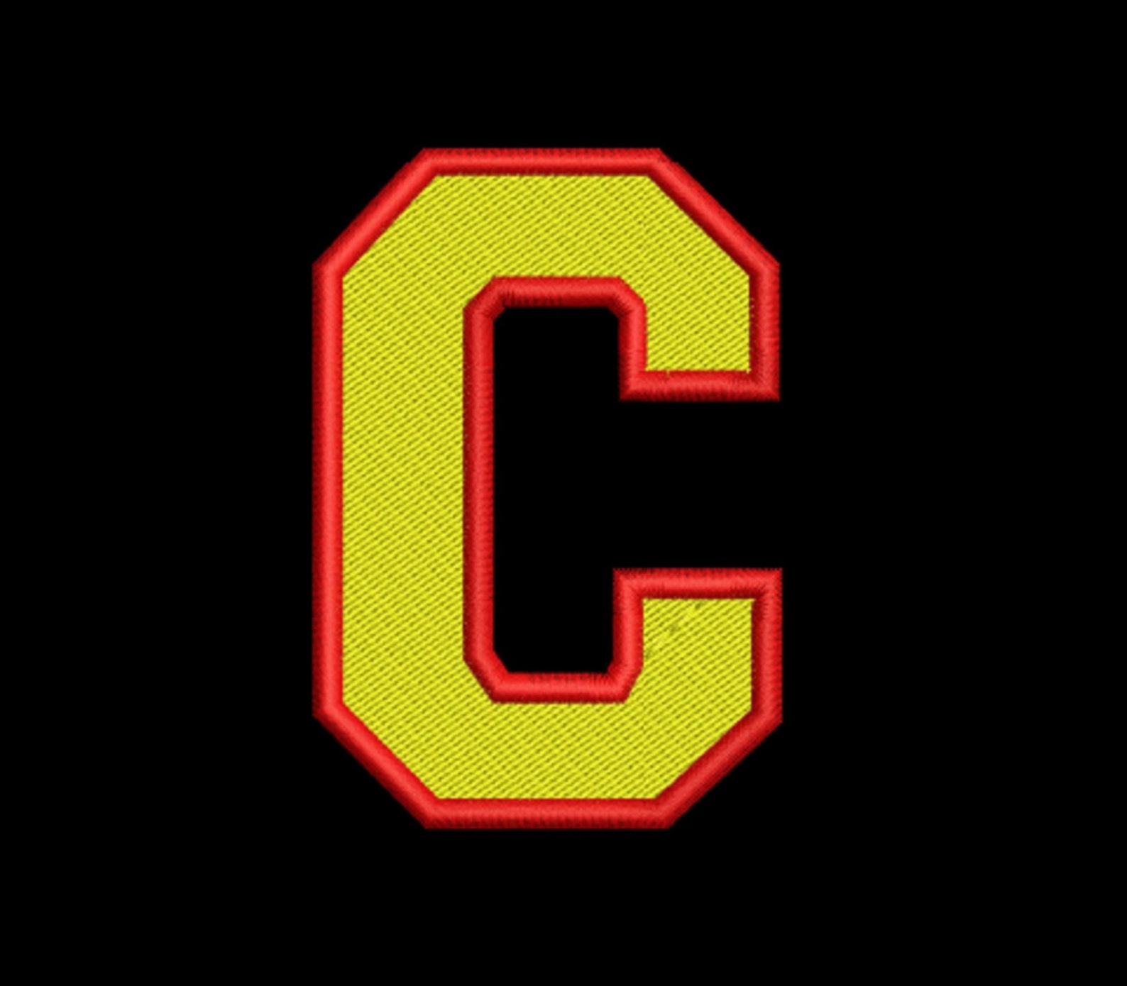 The Letter C Varsity Font Embroidery Design File Digital - Etsy