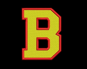 B Varsity Letter - Etsy