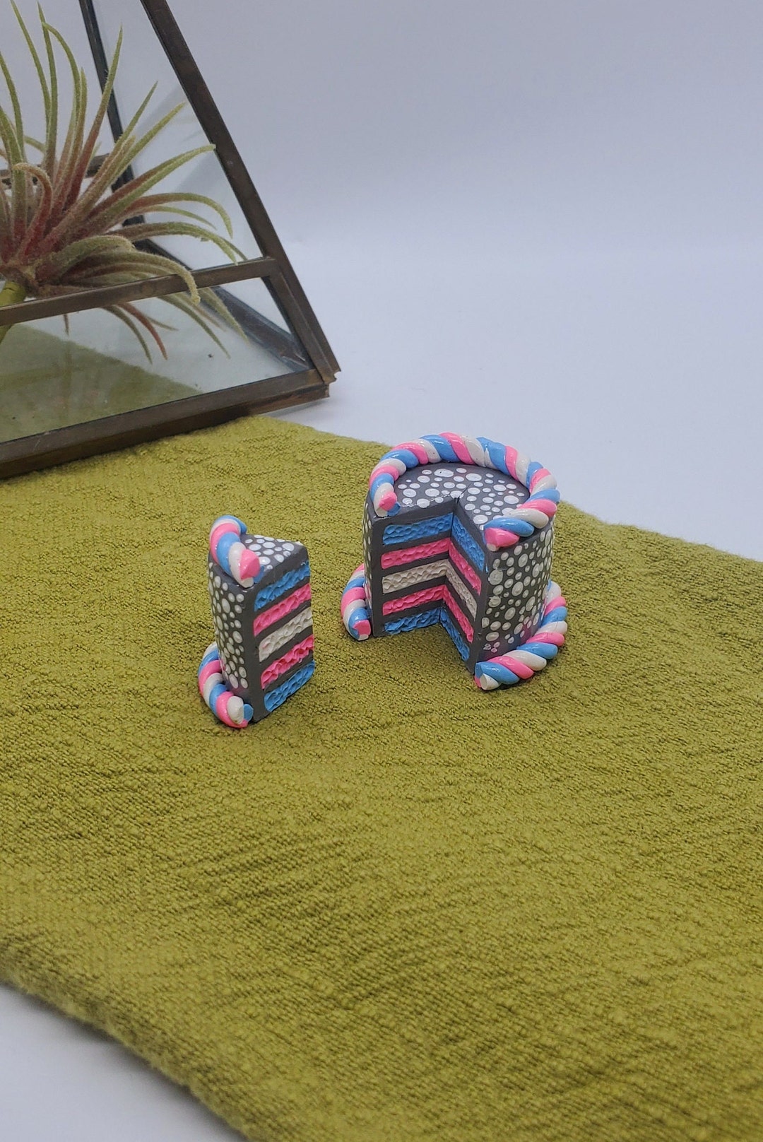 Transgender Pride Cake - Pride Cakes - Sculpture - Polymer Clay - Pink ...