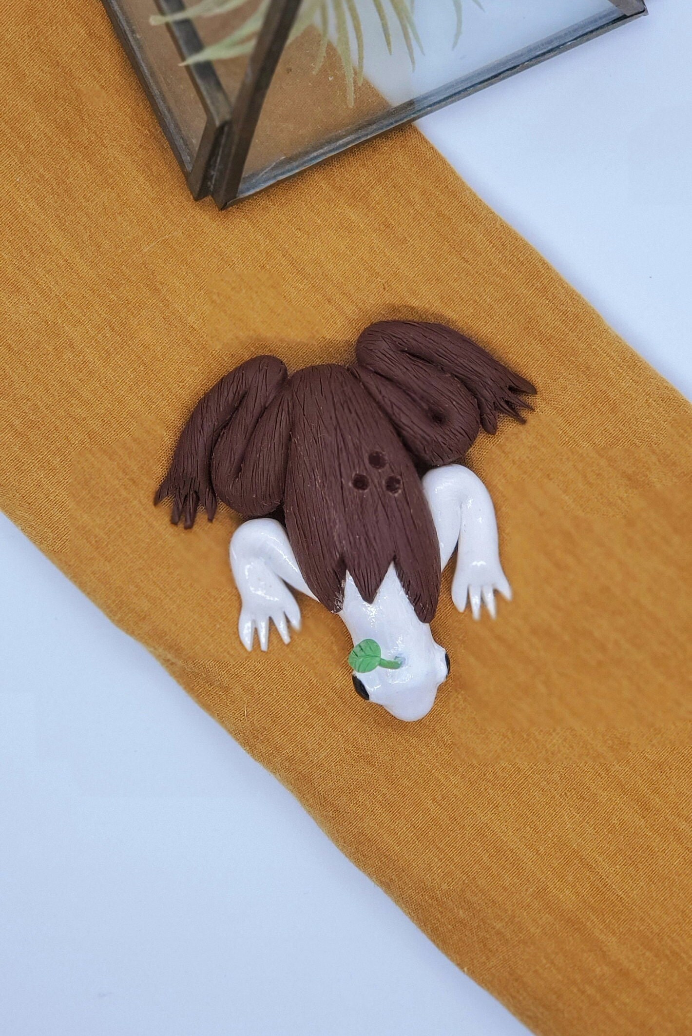 Coconut Frog Fruit Frogs Sculpture Polymer Clay White Brown Green - Etsy