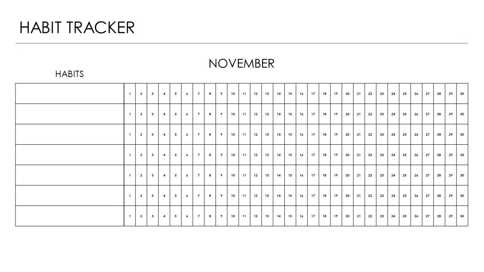 Monthly Habit Tracker Printable, Habit Tracker Template, Routine ...