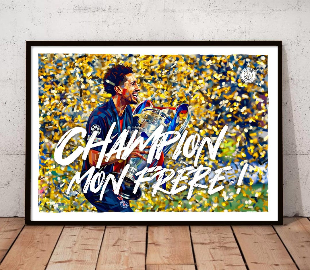 Poster - PSG 2025 - Champion My Brother! - Champions League - Etsy