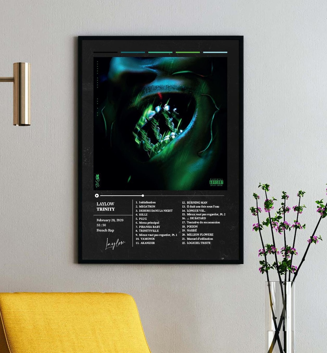 Laylow - Trinity - Album Poster - Etsy