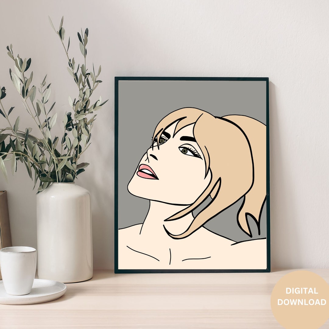 Womanizer Woman Pop Art, Retro Comic Style Pop Art, Blond Girl Face ...