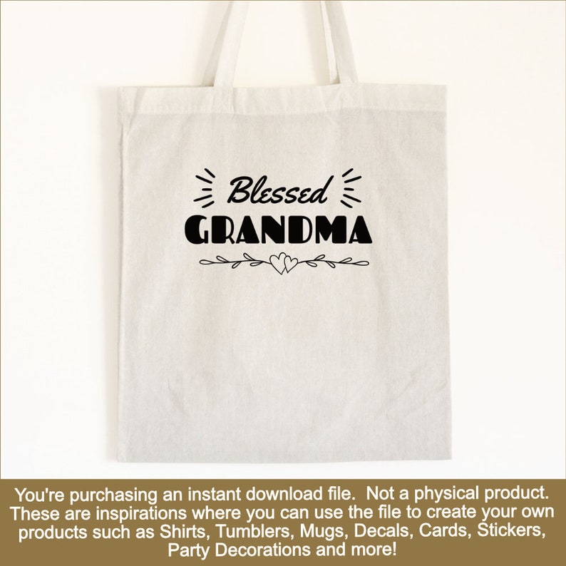 Grandma Svg Blessed Grandma Svg Grandma Png Mom Design Bundle Mom