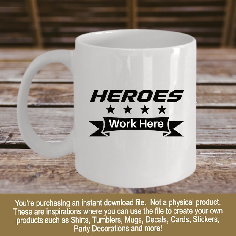 Heroes Svg Heroes Work Here Png Not Bossy Design Bundle - Etsy