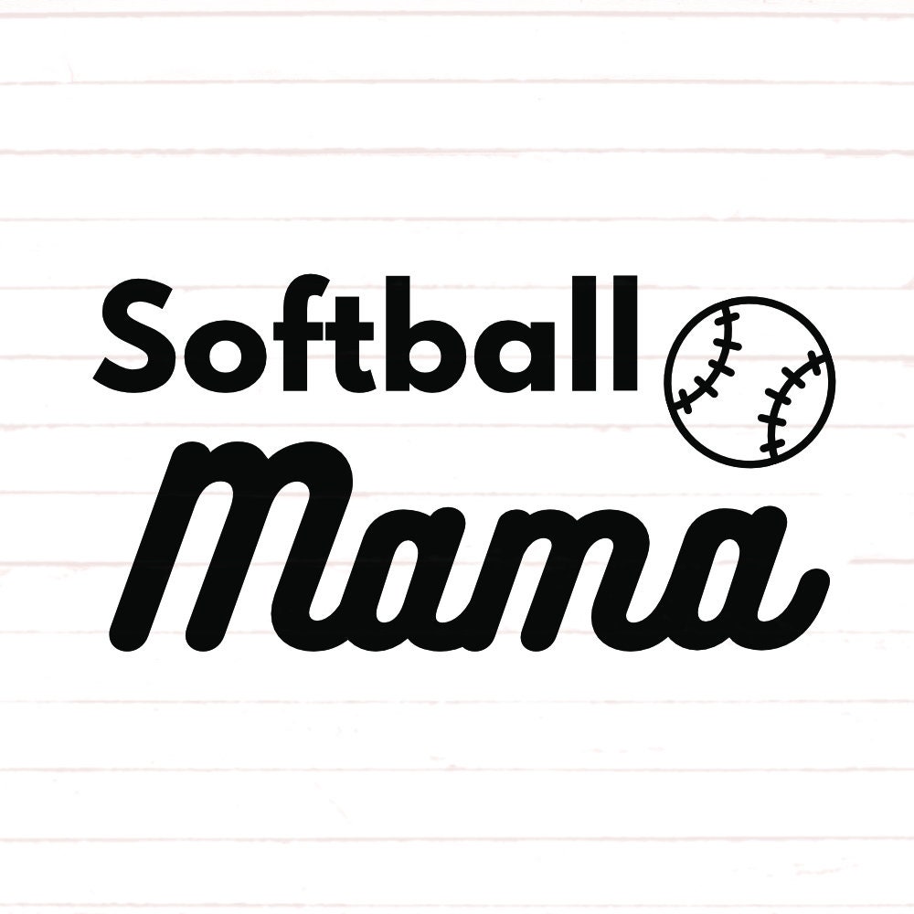 Softball Mom Svg Softball Momma Png Softball Mom Design Softball Mom