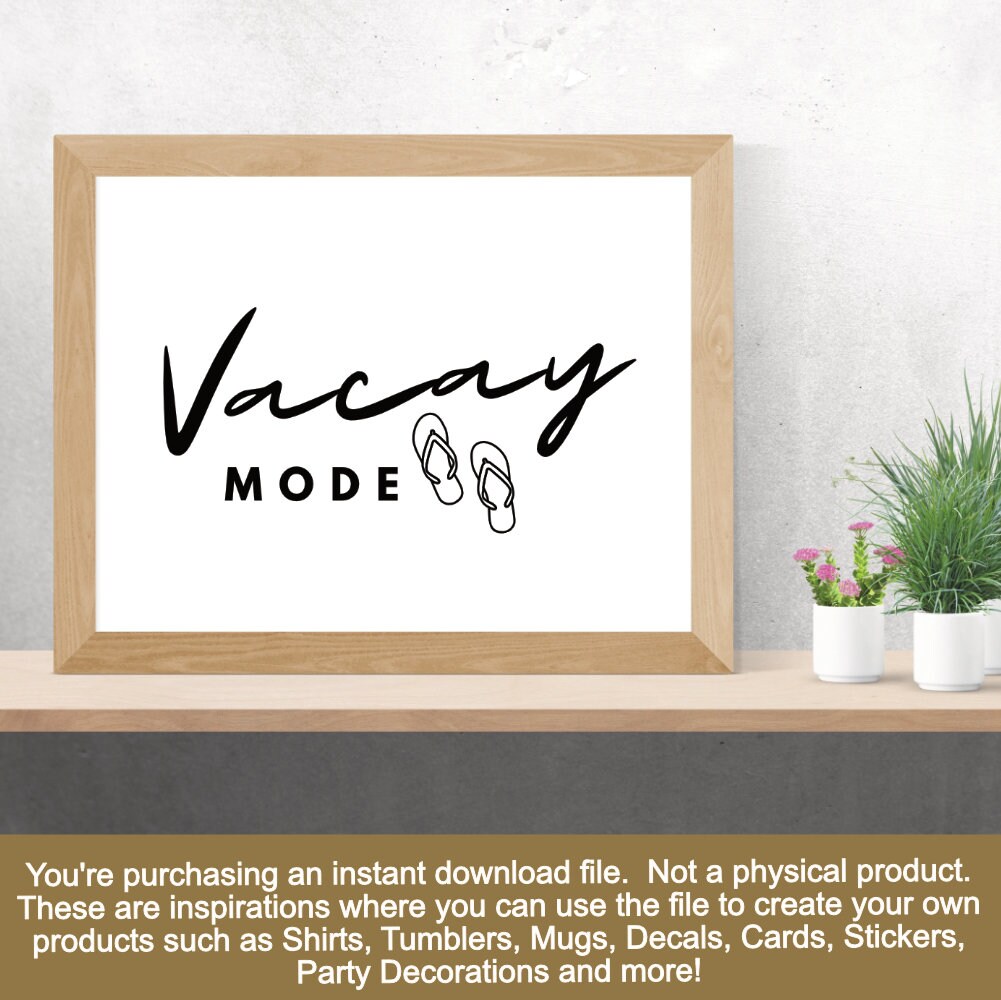 Vacation Svg, Vacay Mode Png, Vacation Bundle, Vacation Designs ...