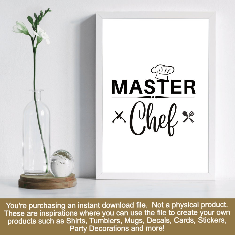 Chef Svg, Master Chef Svg, Chef Png, Chef Bundle, Master Chef Designs ...