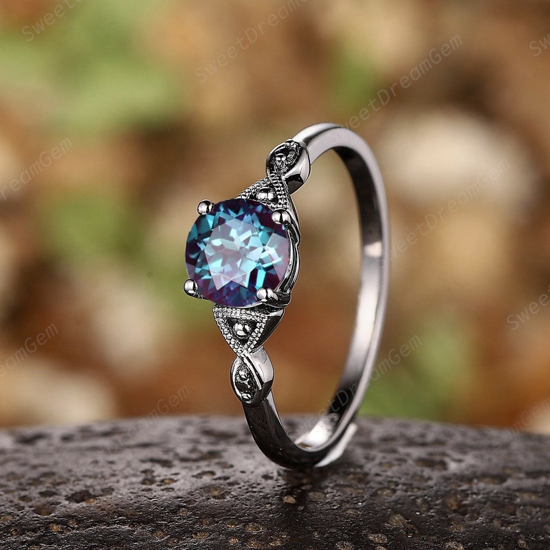 Gothic Engagement Rings - Etsy