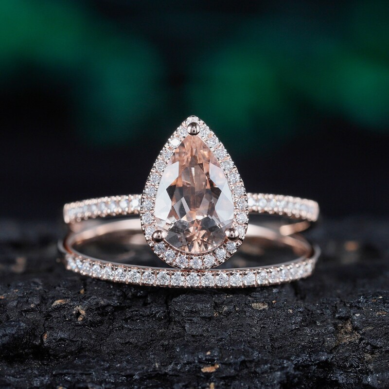 Pear Morganite - Etsy