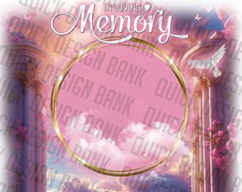 In Loving Memory Png-gold Memorial Template Instant Download Printable ...