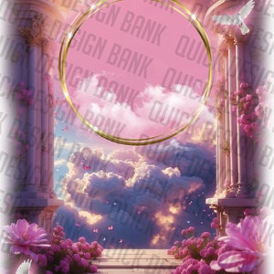 In Loving Memory Gold Frame Memorial PNG Template| Instant Download ...