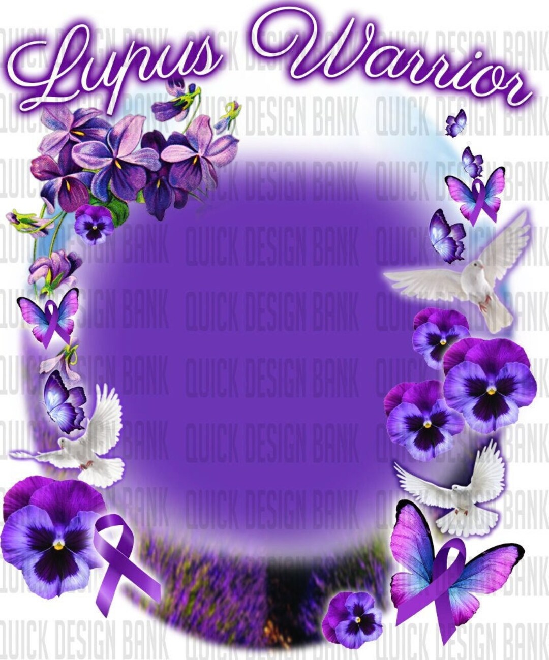 Lupus Warrior-violet-purple Template | Commercial Use | Instant ...