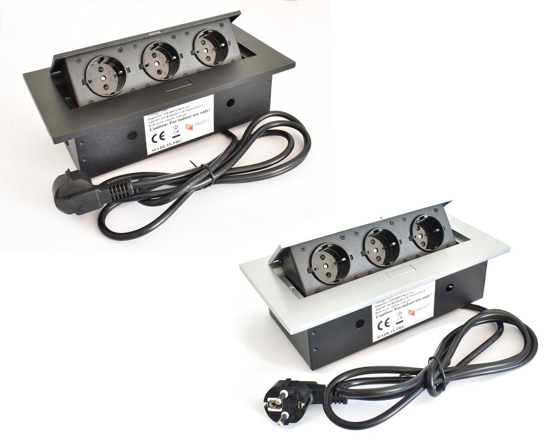 Retractable Table Socket With Semi-automatic Cover for the Worktop ...