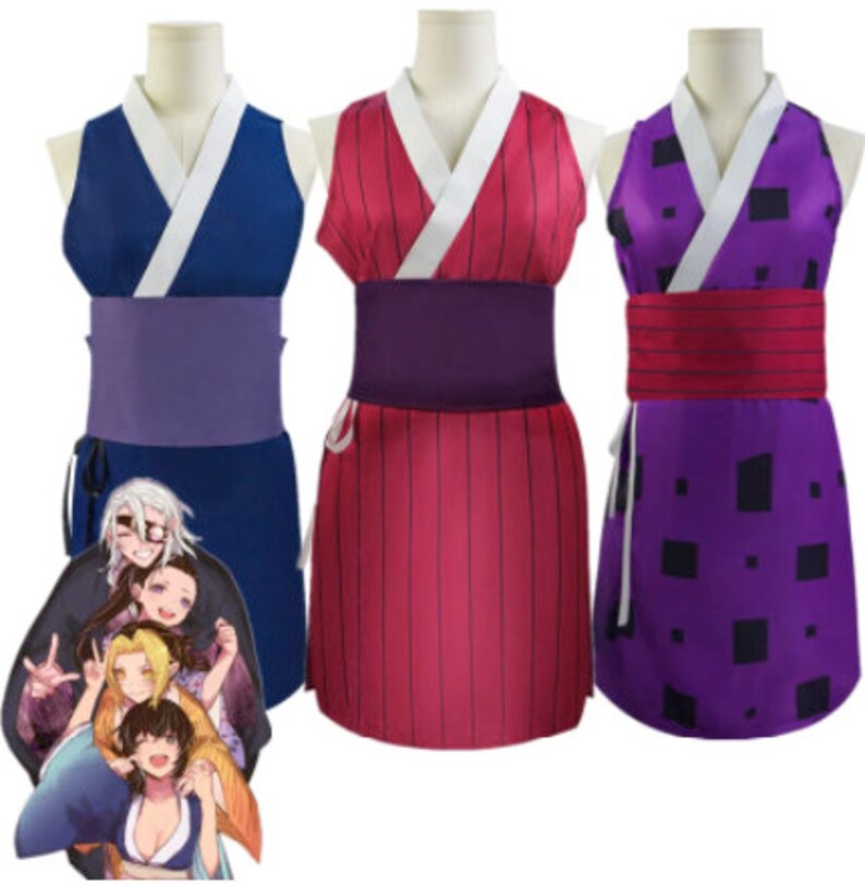 Season 2 Demon Slayer Cosplay Uzui Tengen Wives Suma Etsy