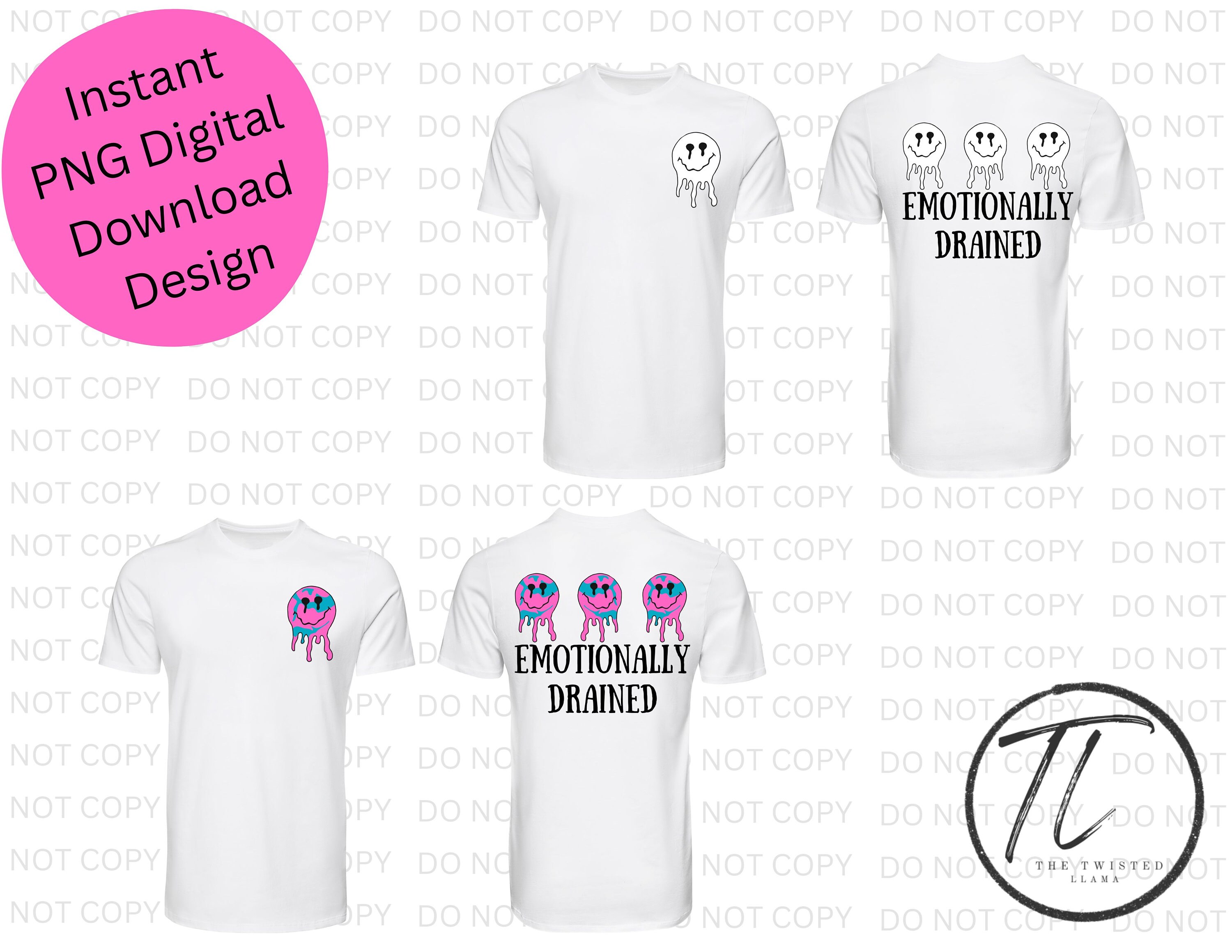Emotionally Drained Smiley BUNDLE PNG With Bonus Pocket Images Included ...