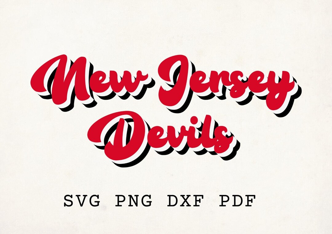 New Jersey Devils Svg, Hockey Svg, New Jersey Devils Template, New Jersey Devils Stencil, Hockey ...