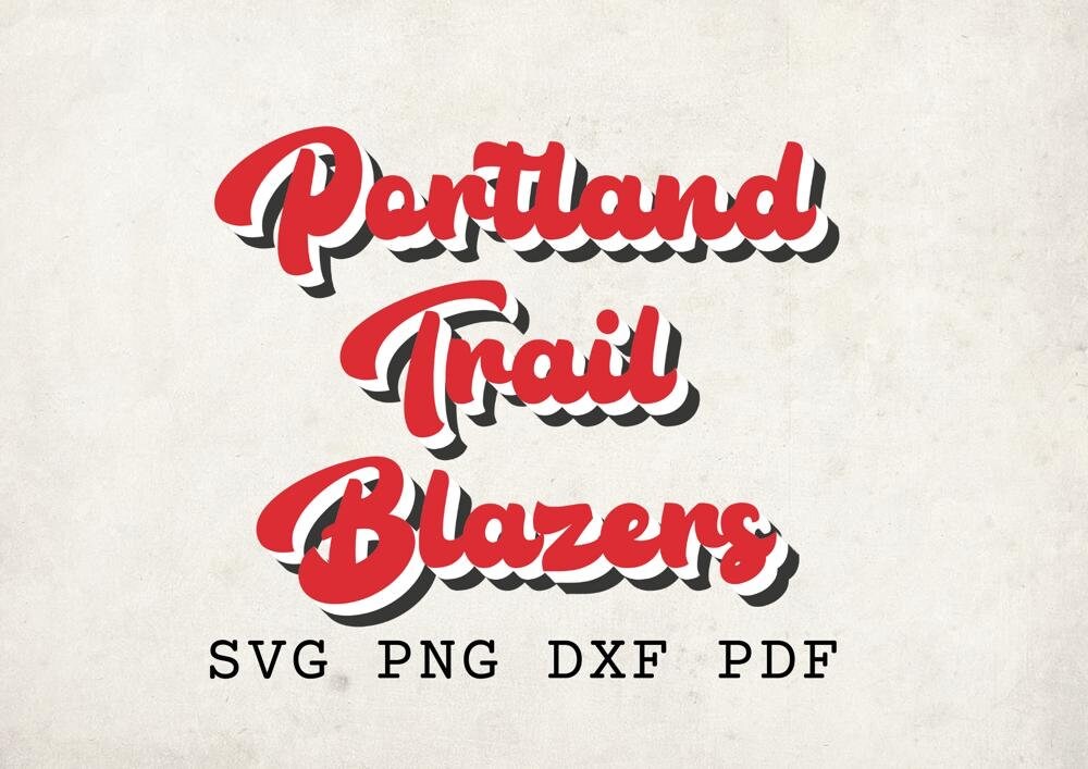 Portland Trail Blazers Digital Art Print Svg NBA Fan Decor Instant ...