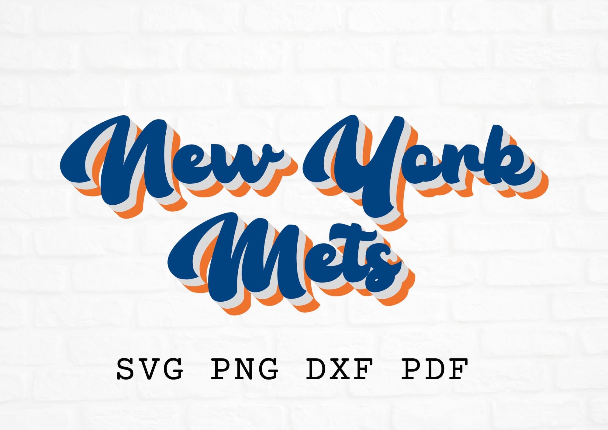 New York Mets Svg Baseball Svg New York Mets Template New - Etsy