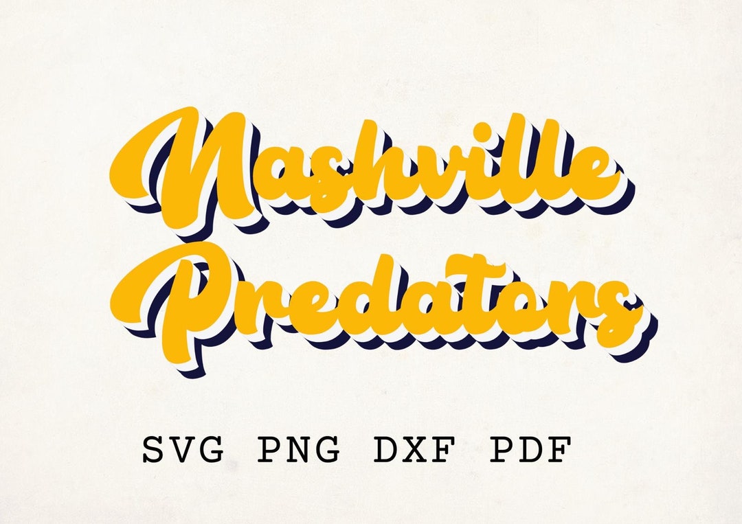 Nashville Predators Svg Hockey Svg Nashville Predators - Etsy
