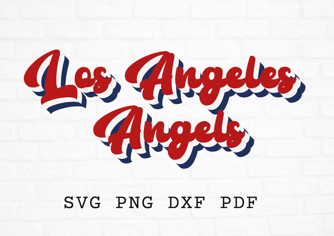 Los Angeles Angels Svg Baseball Svglos Angeles Angels - Etsy