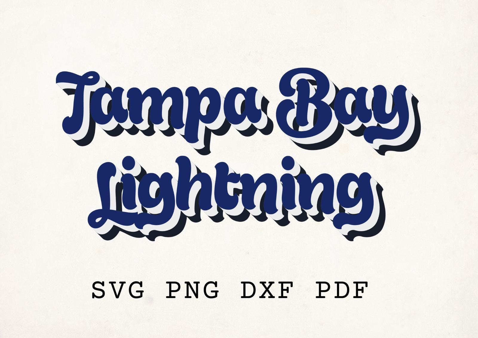 Tampa Bay Lightning Svg, Hockey Svg, Tampa Bay Lightning Template ...