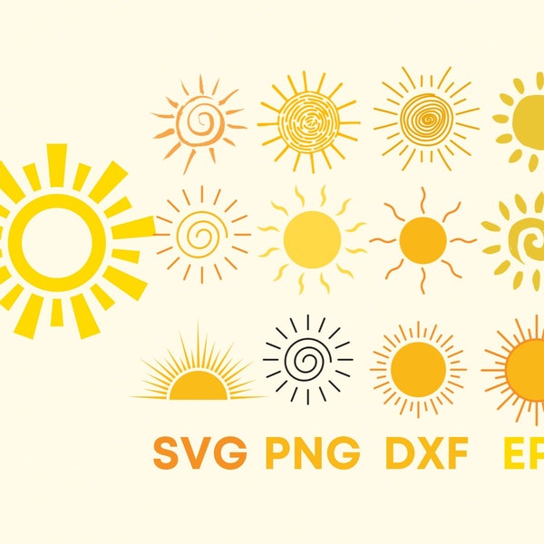 Sun Svg - Etsy