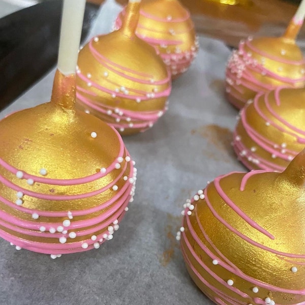 Gold Cake Pops - Etsy
