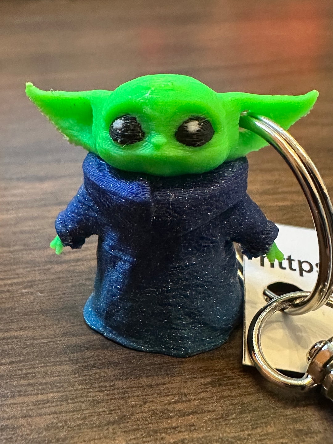 3D Printed Baby Yoda Keychain - Etsy