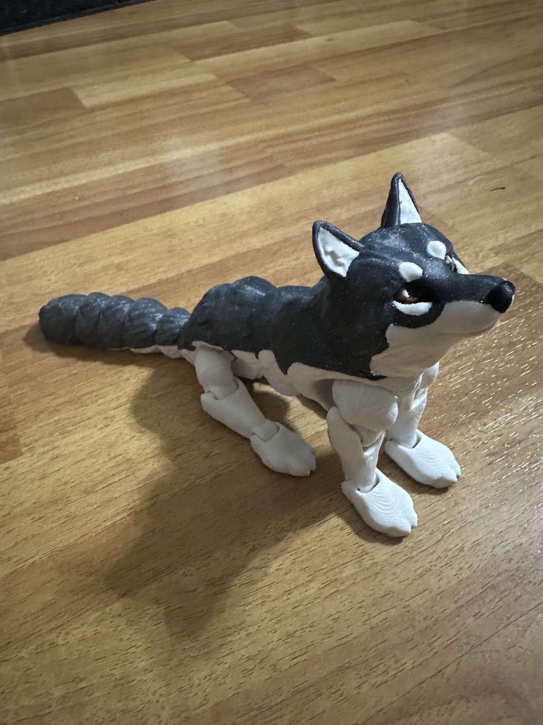 3D Printed Articulated Timber Wolf - Etsy