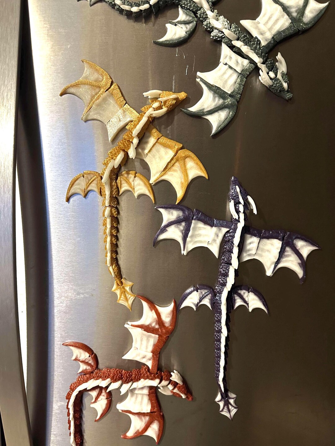 3D Printed Magnetic Dragons - Etsy