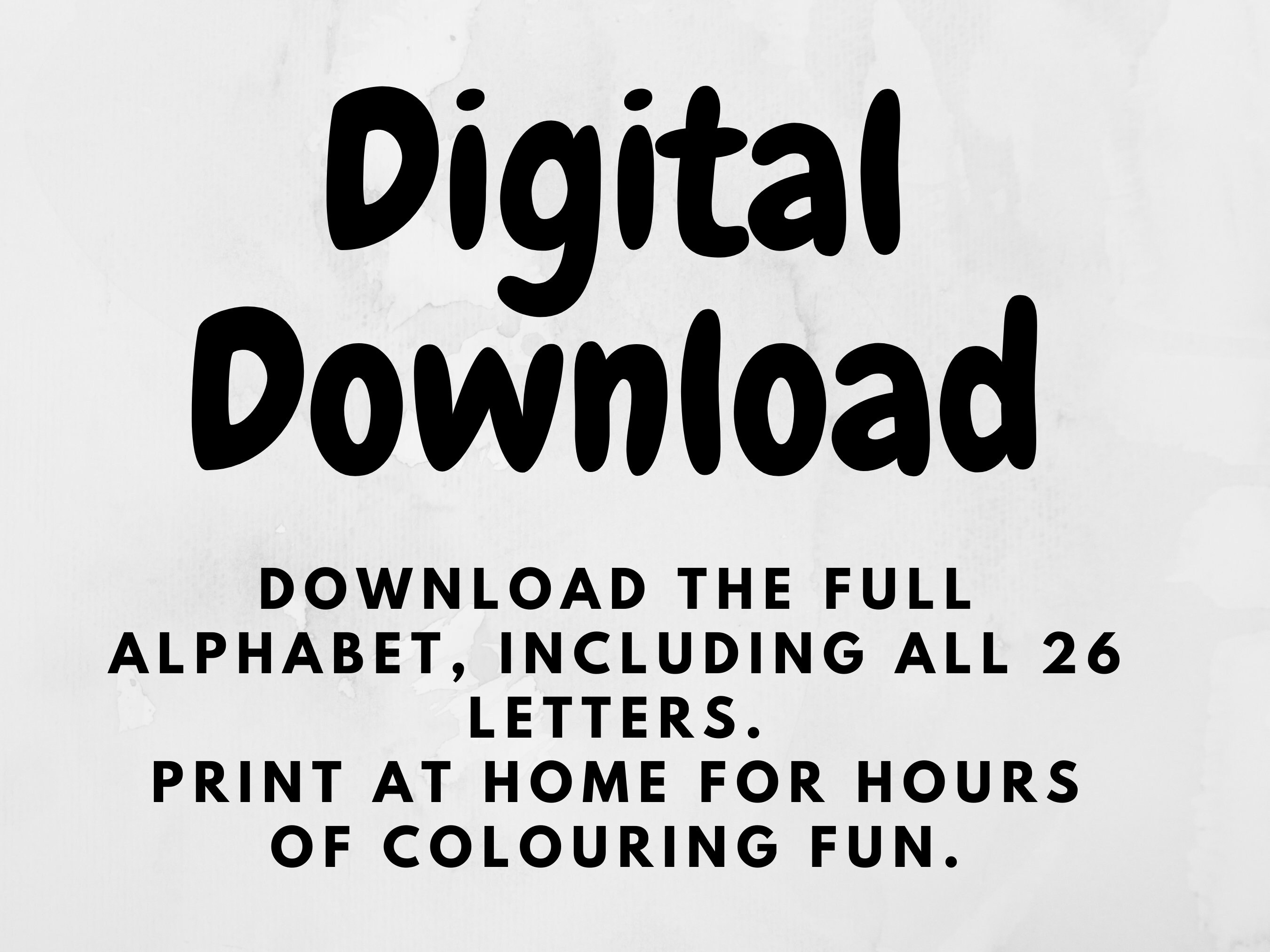 Printable Alphabet, Digital Download,home School,pre School ...