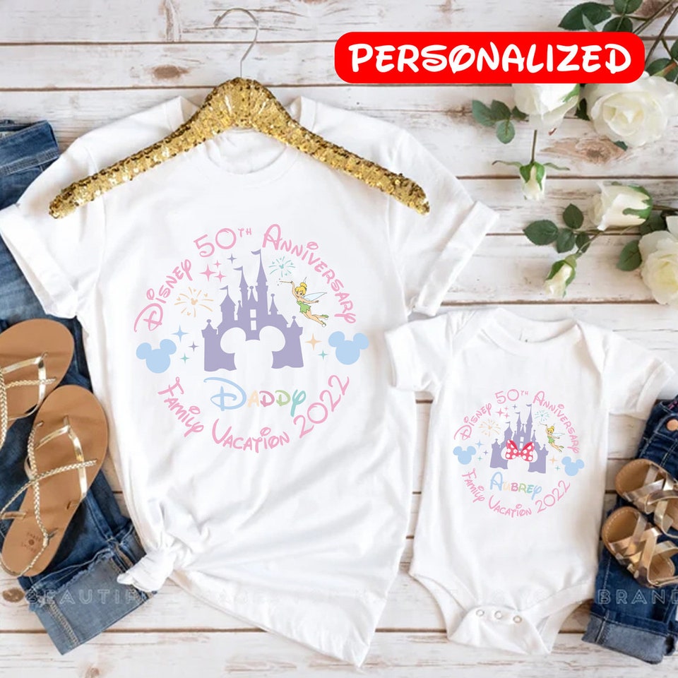 Custom Disney 50th Anniversary Shirt, Custom Disney Family Vacation ...
