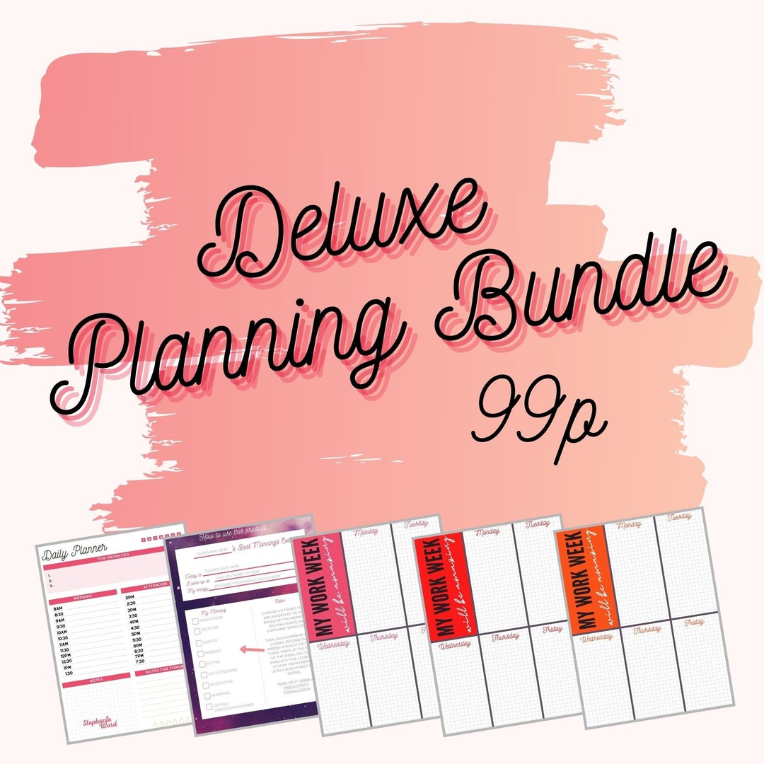 Printable Planning Worksheets Morning Routine Daily Planner - Etsy