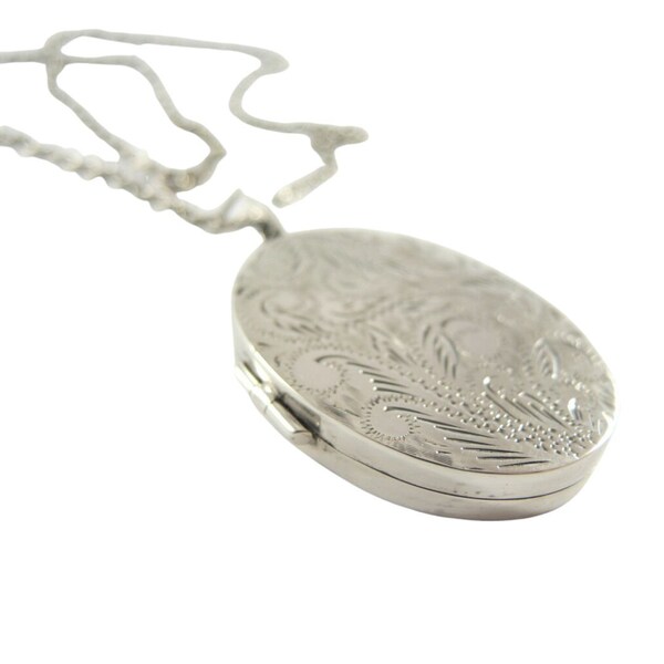 Large Silver Locket - Etsy