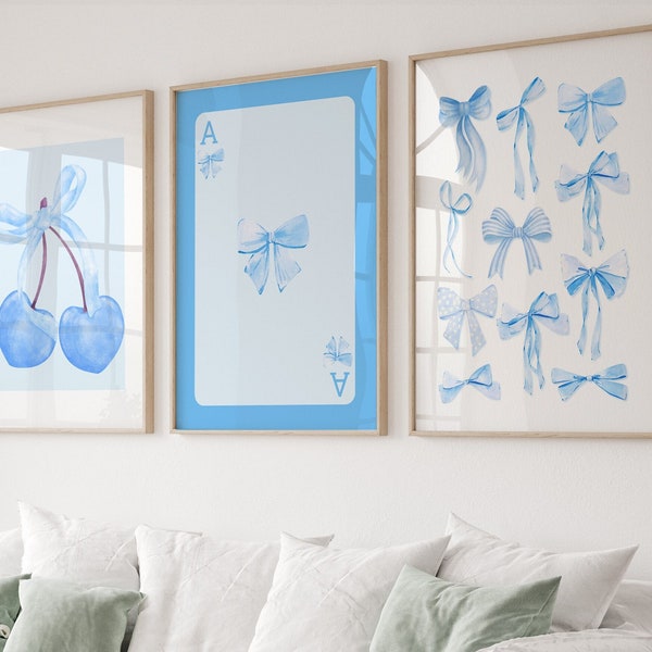 Blue Wall Decor - Etsy