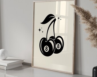 Cherries 8 Ball - Etsy