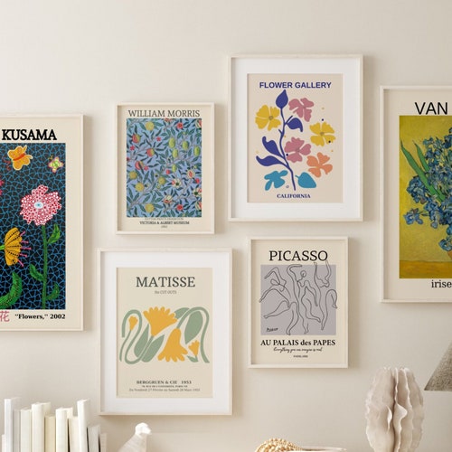 Gallery Wall Set of 6 Exhibition Poster Set Modern Wall - Etsy