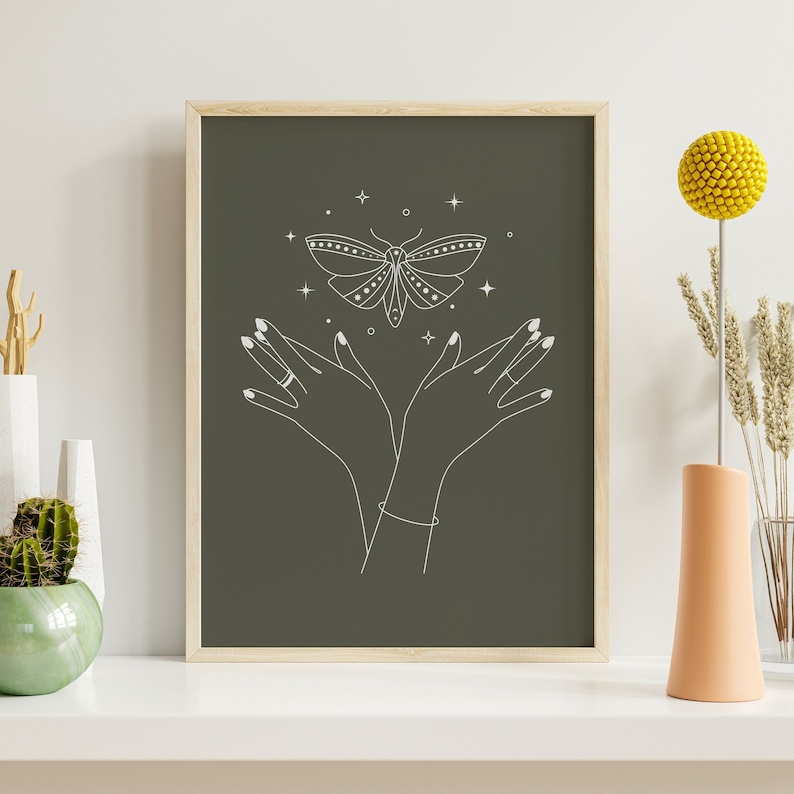 Abstract Sun & Moon Phase Gallery Wall Art Set (digital Download) - Etsy