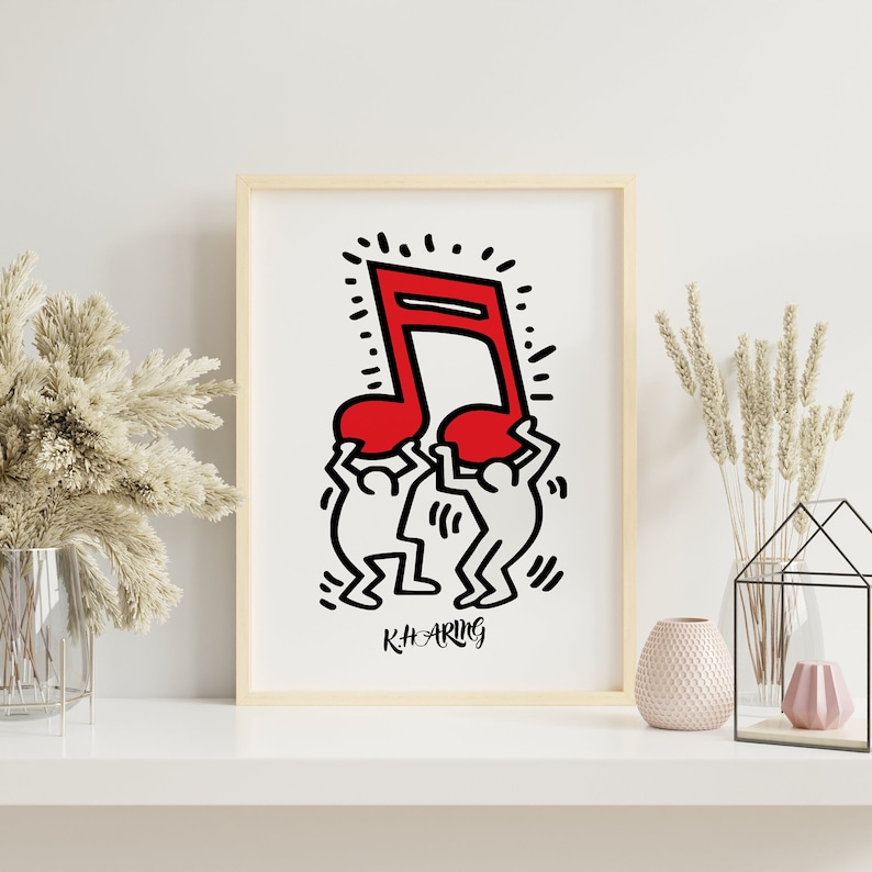 Keith Haring Print Keith Haring Poster Museum Poster Keith - Etsy