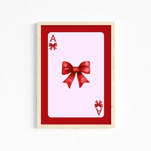 Trendy Red Bows Wall Art Set of 3 Preppy Poster College Apartment Decor ...