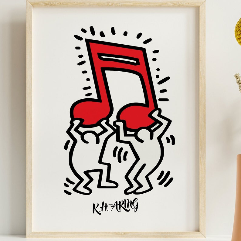 Keith Haring Print Keith Haring Poster Museum Poster Keith - Etsy