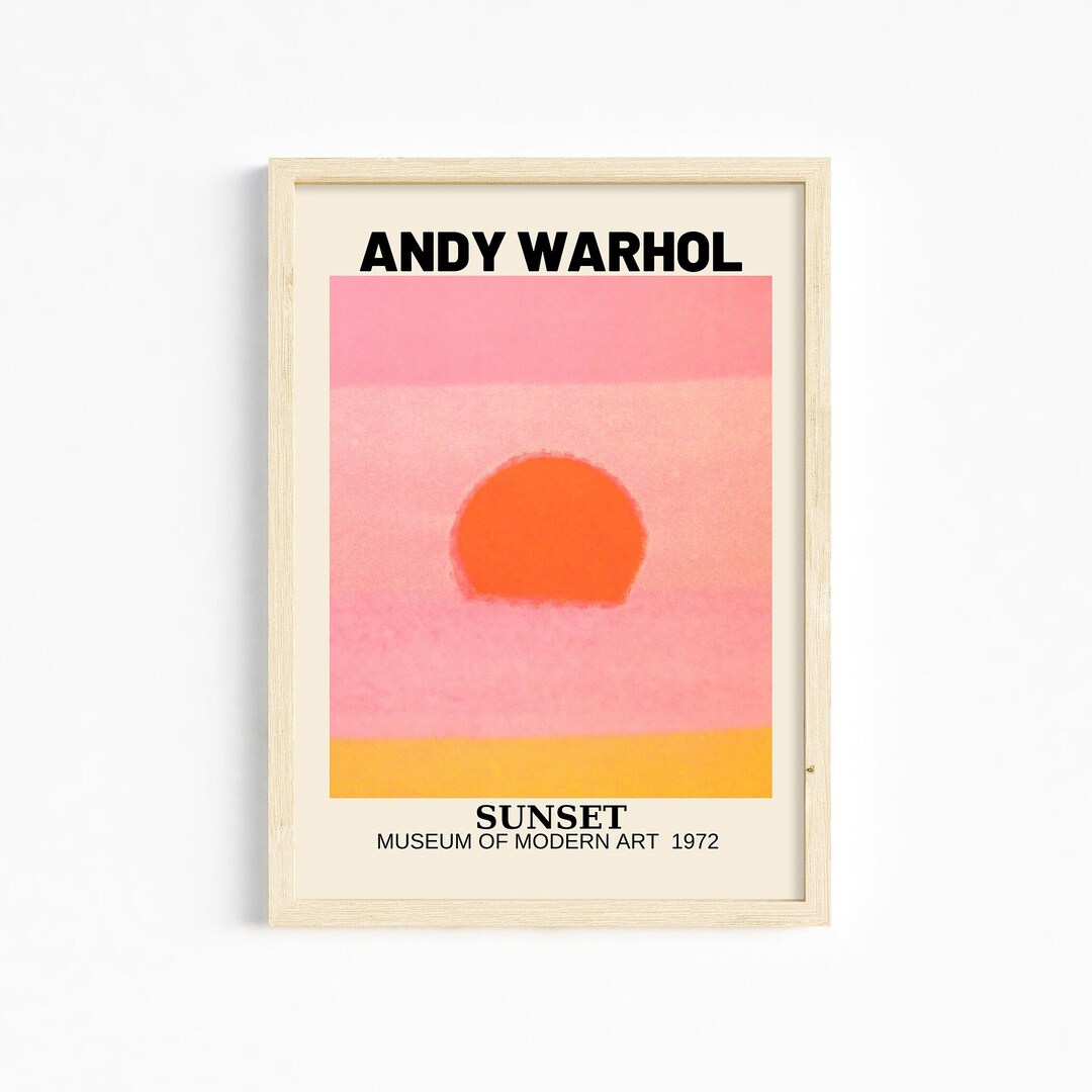 Andy Warhol Druck, Andy Warhol Plakat, Museumsplakat, Ausstellung Wandkunst, Digital Download ...