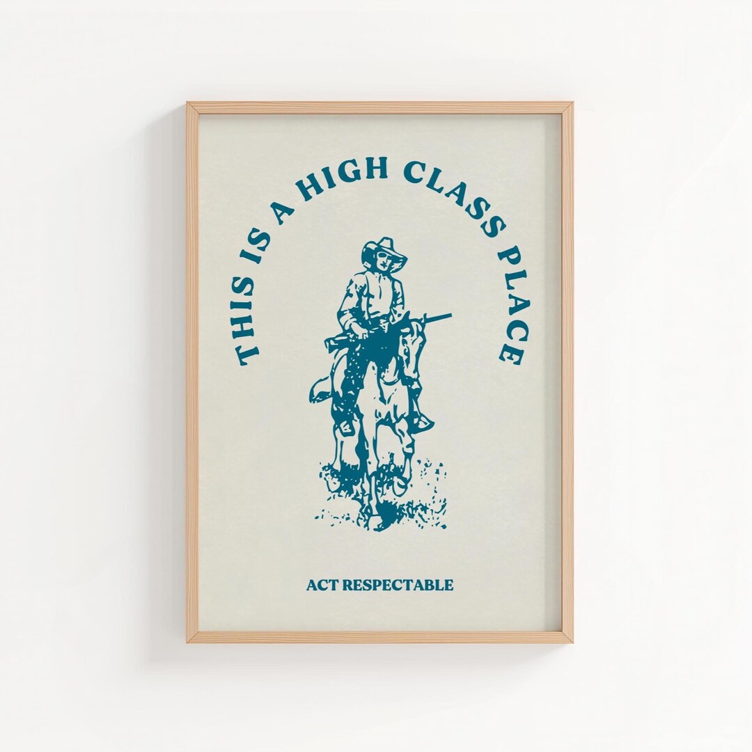 Cowboy Quote Art Print: Minimalist Western Decor (digital Printable) - Etsy