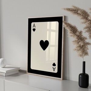 Trendy Retro Wall Art Set of 3 Retro Trendy Aesthetic Print Black Ace ...