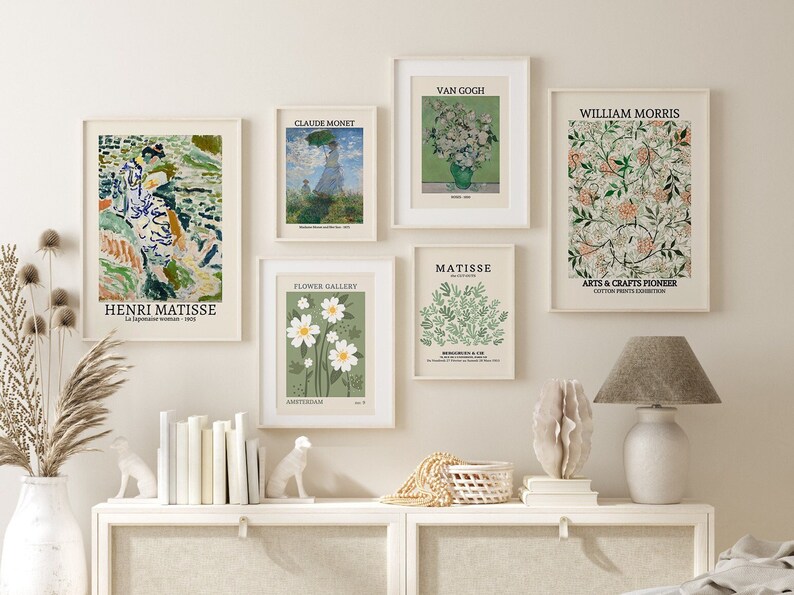 Matisse, Monet, Van Gogh Gallery Wall Art Set (digital Download) - Etsy