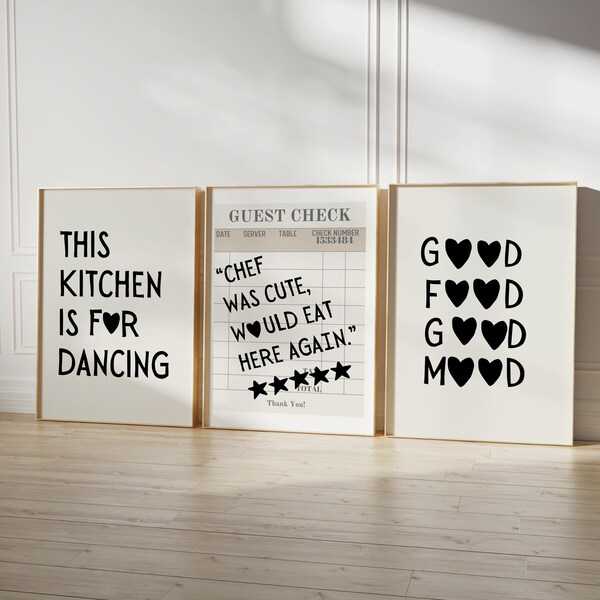 Kitchen Poster - Etsy UK